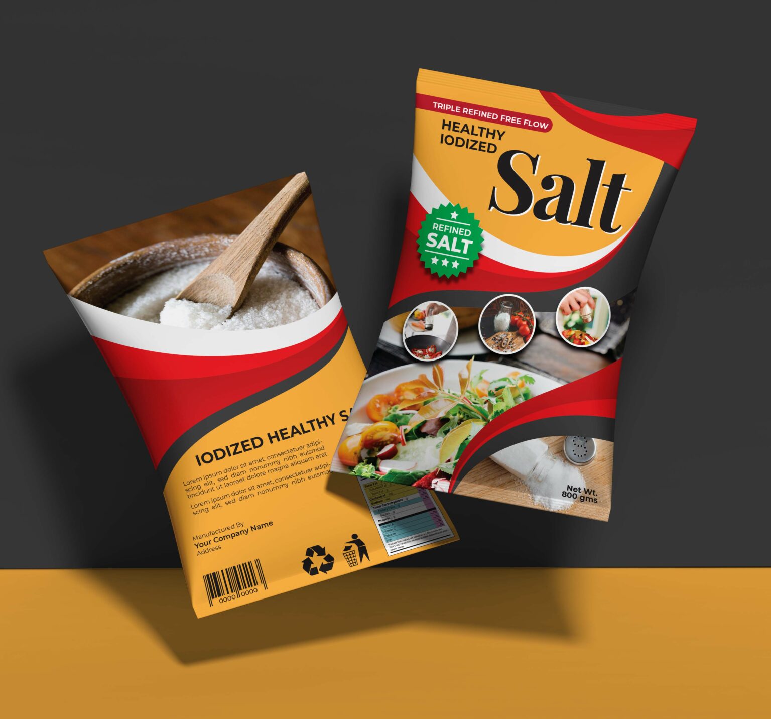 Salt Packaging / Pouch Design in Just $10 Only - MasterBundles