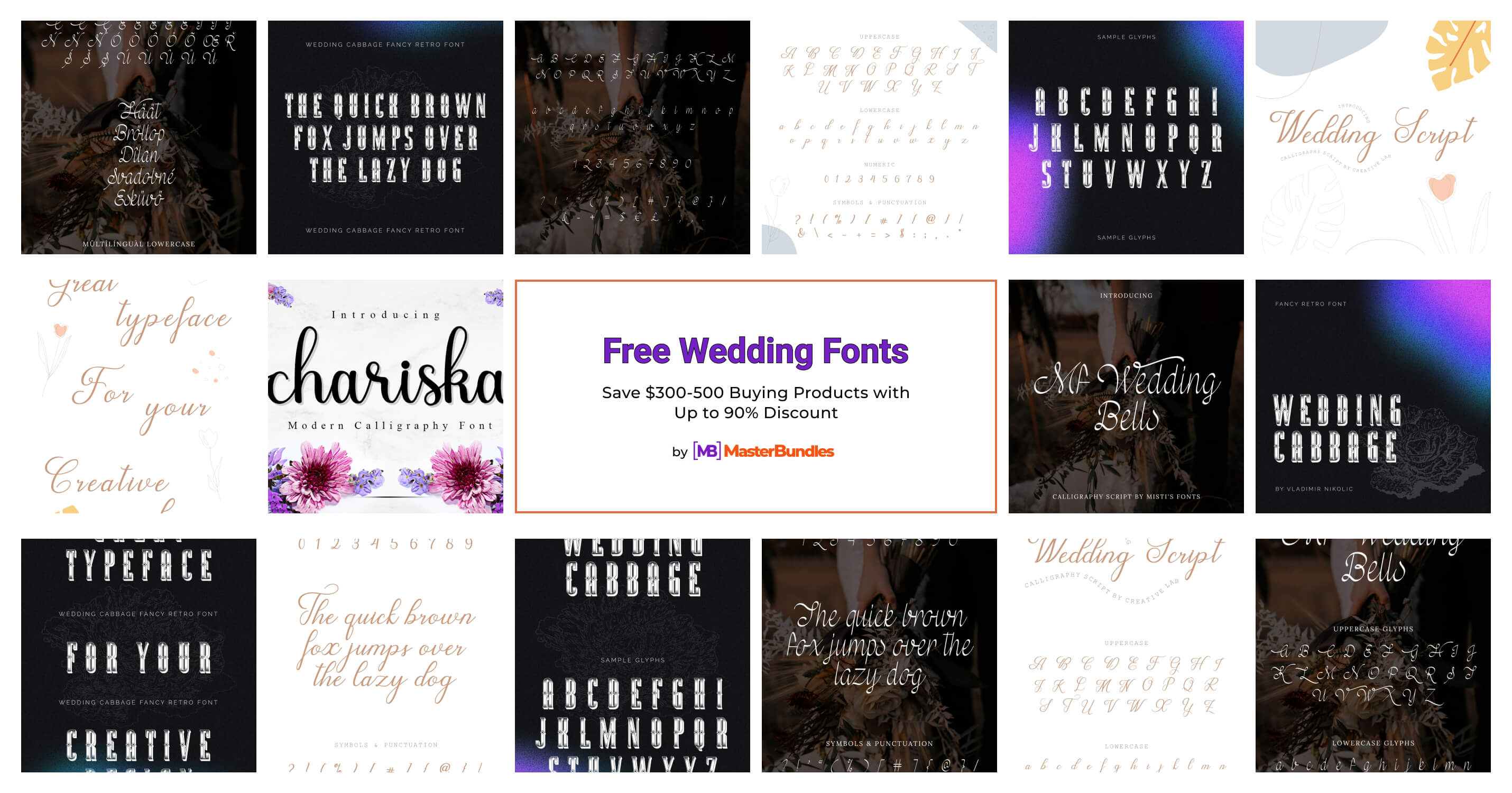 243+ Free Wedding Fonts for 2025 - MasterBundles