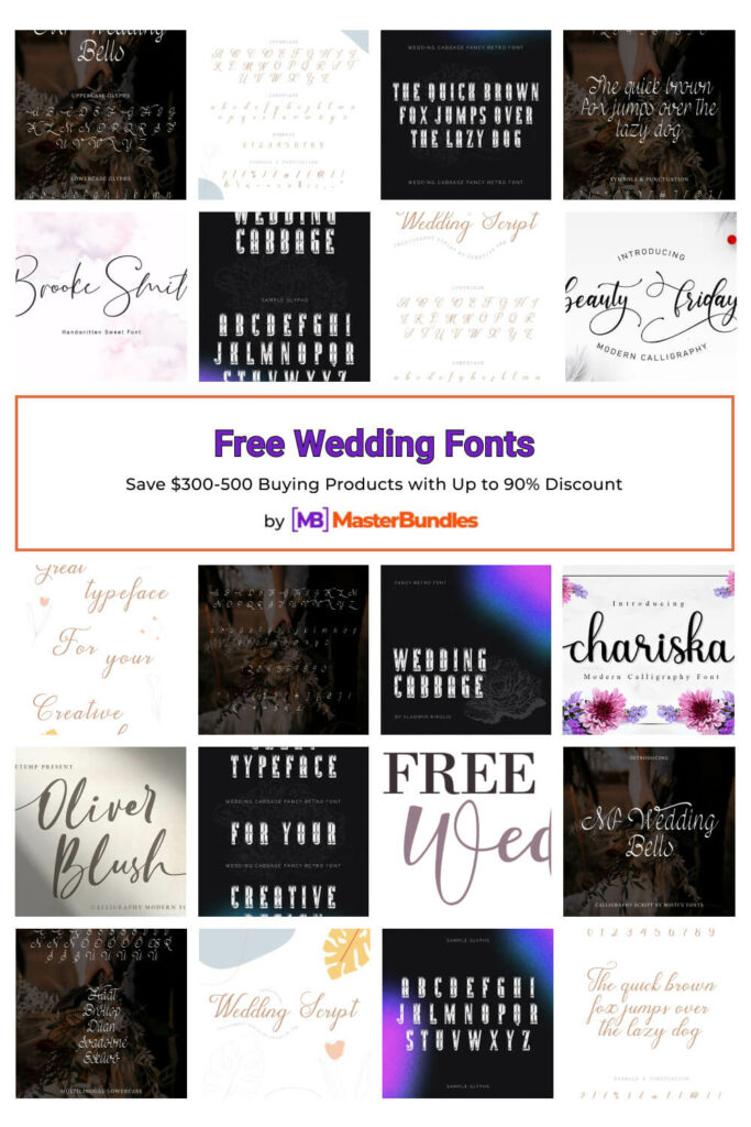 243+ Free Wedding Fonts for 2025 - MasterBundles