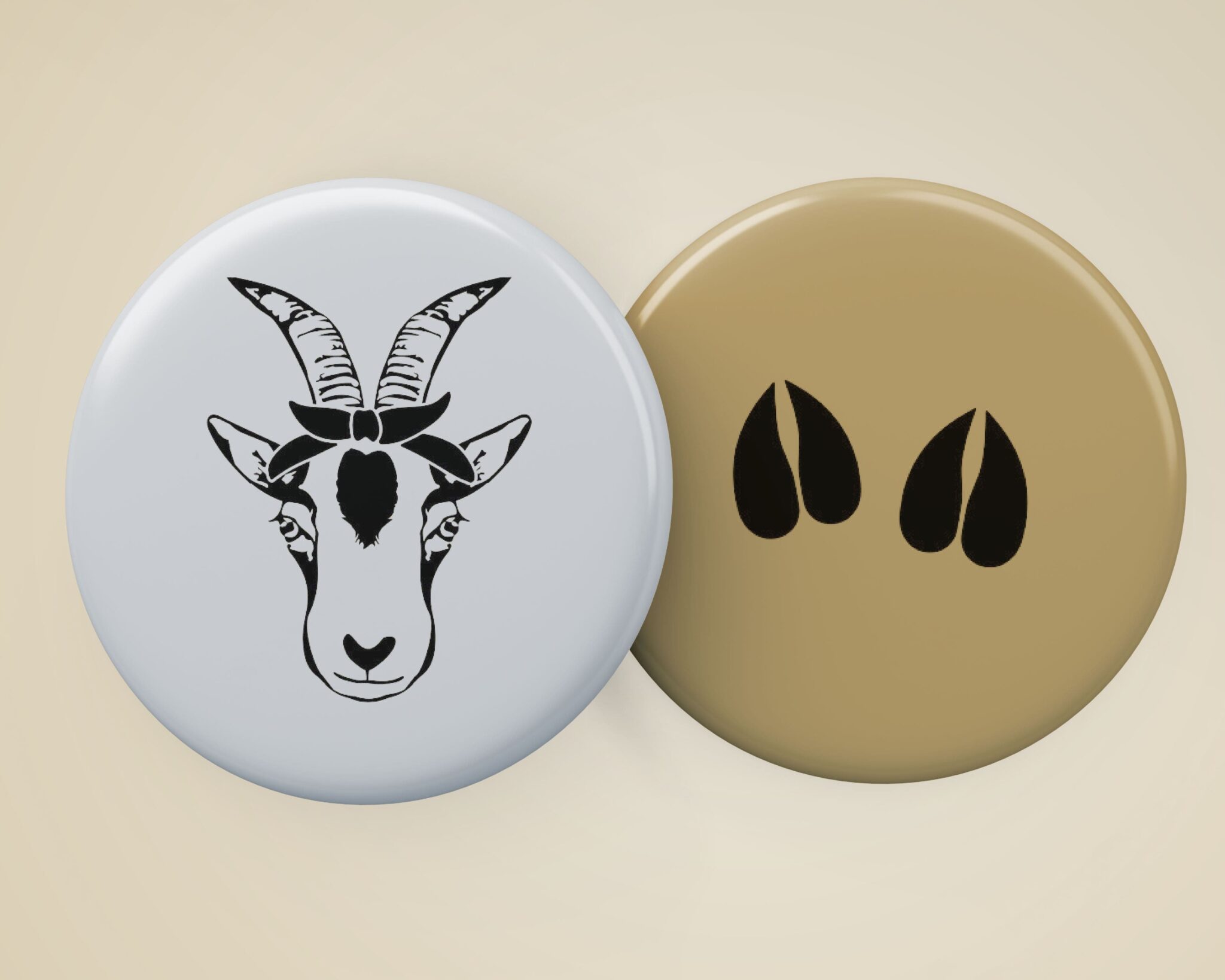 Goat Head whit Bandana Silhouette SVG goats feet Farm Milk 794S ...
