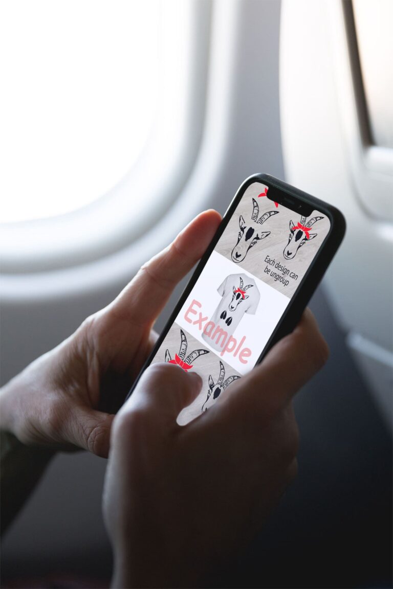 Goat Head whit Bandana Silhouette SVG goats feet Farm Milk 794S ...