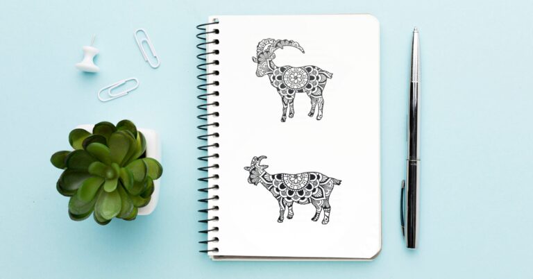 Goat Mandala SVG, Ibex Mandala SVG, Animal Mandala SVG – MasterBundles