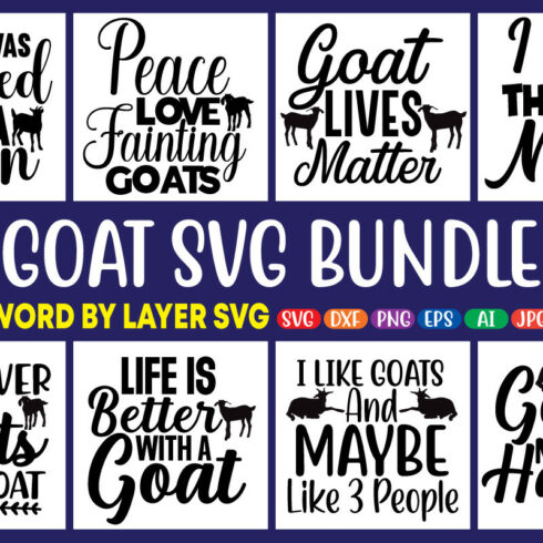20 Goat SVG Bundle | Master Bundles
