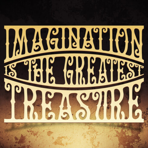 Golden Treasure font & template | MasterBundles