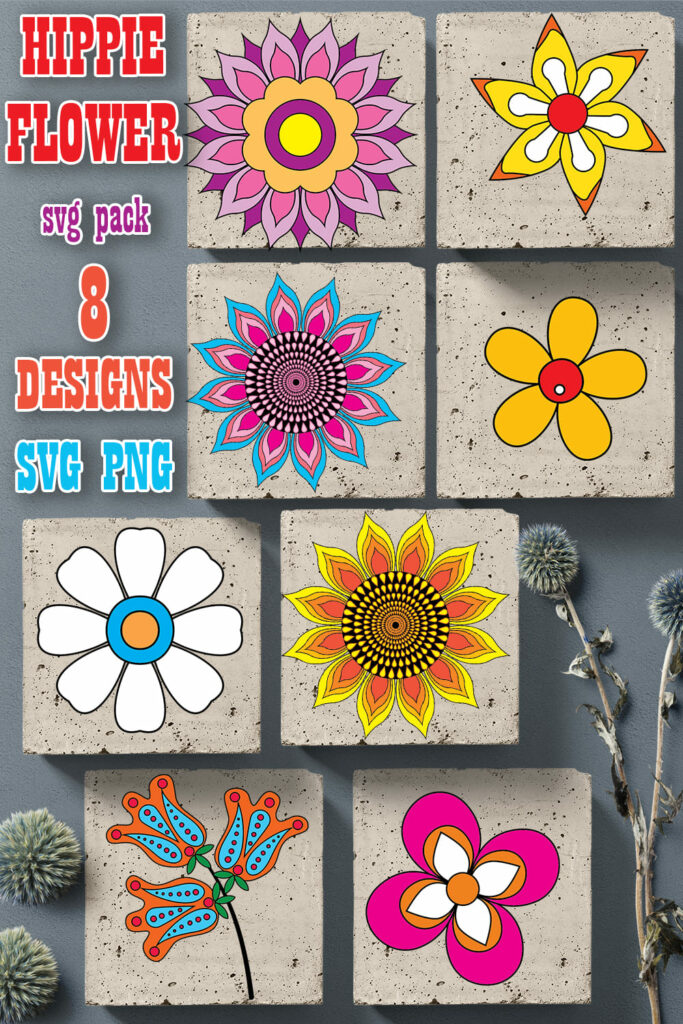 Hippie Flower SVG Designs – MasterBundles