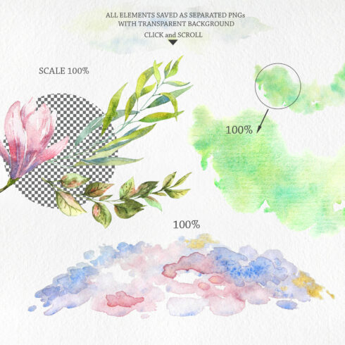 Spring Story Watercolor set – MasterBundles