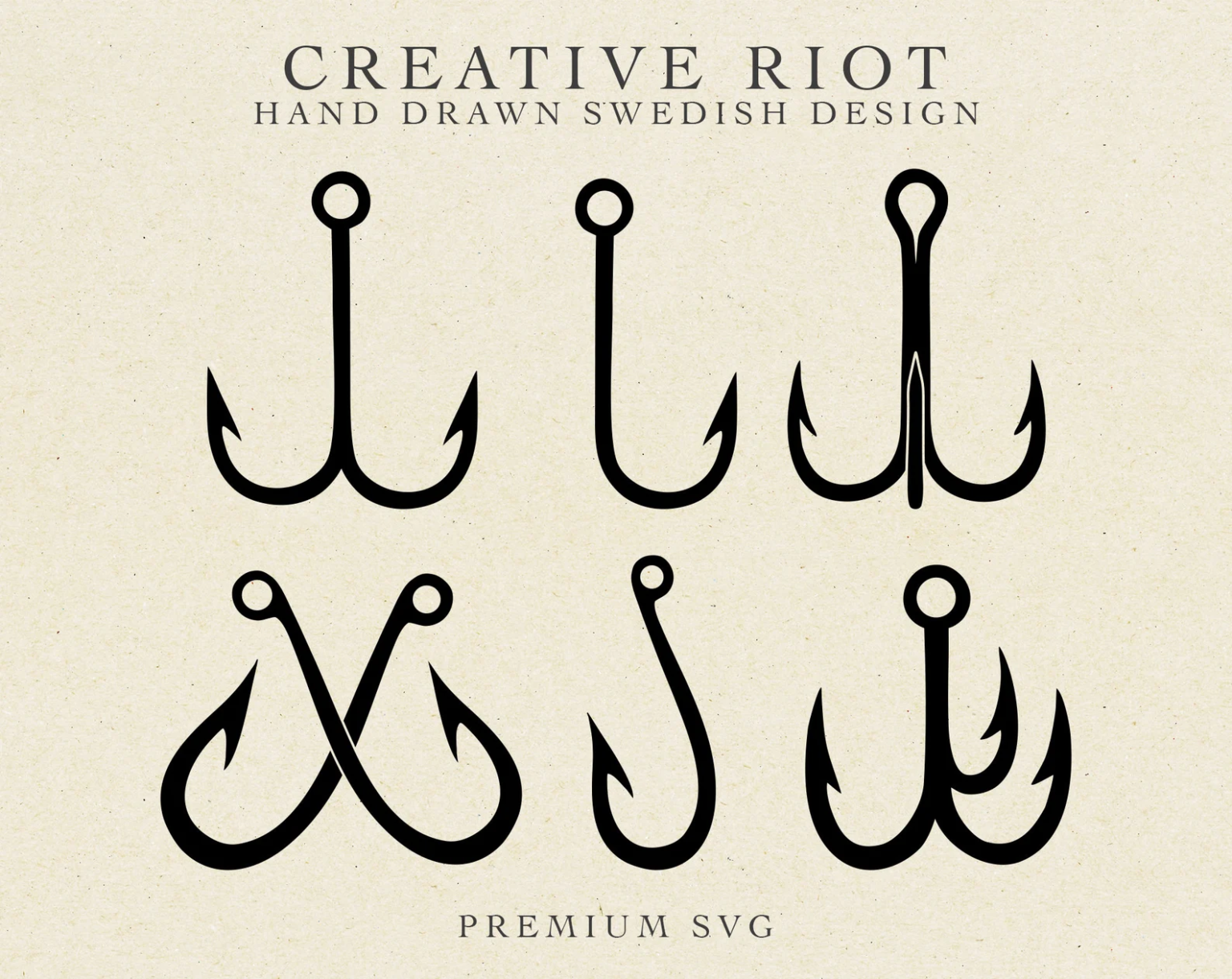 Fishing Hooks SVG - Fishing Svg, Commercial Use Svg | Master Bundles