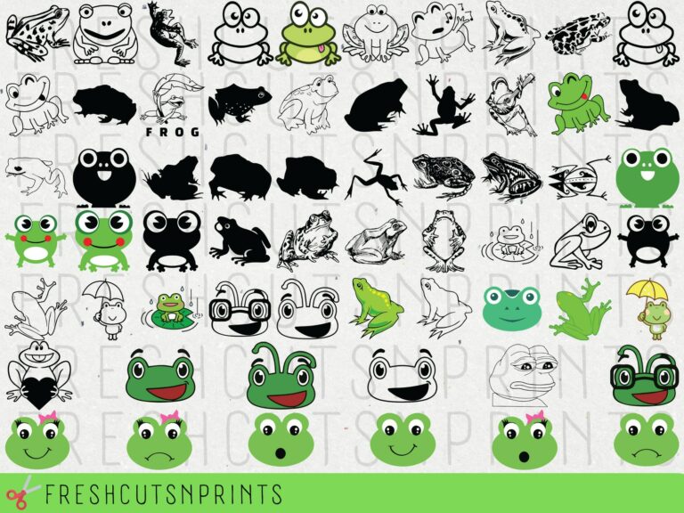 60+ Frog SVG Bundle, Frog clipart – MasterBundles