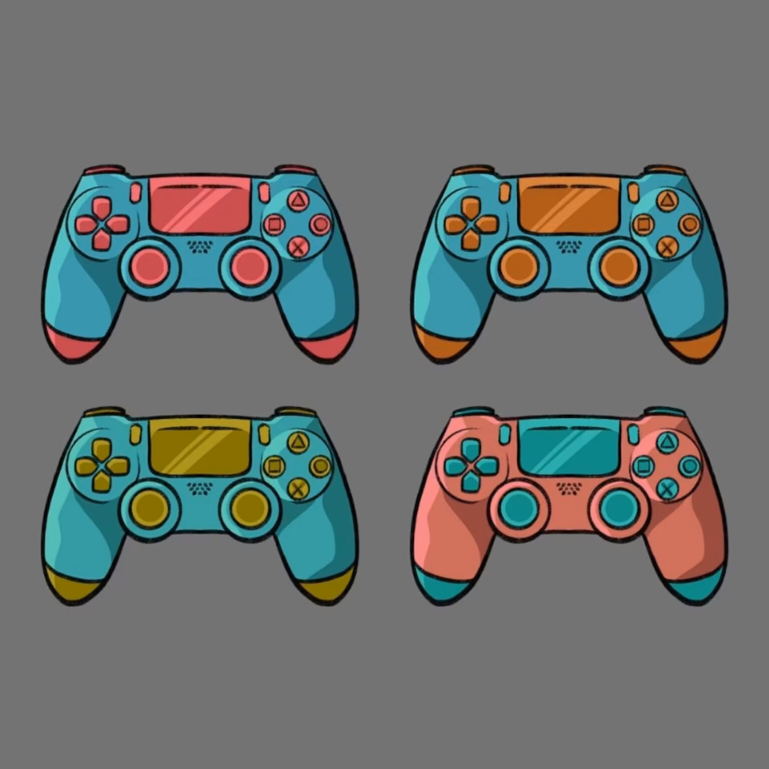 48 Elements Gadgets, Devices, Computer, Technology, Colored Clip Art ...