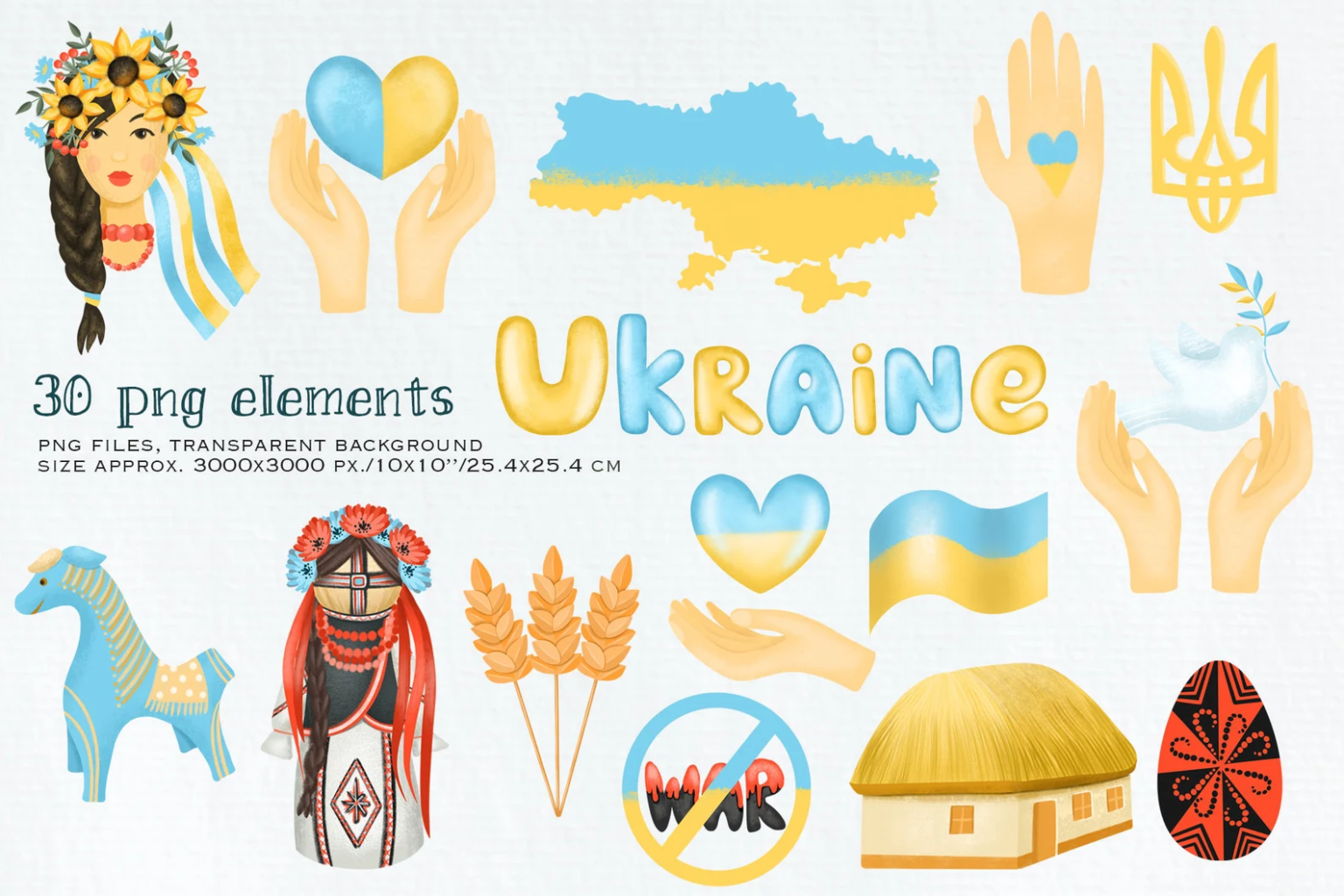 Ukraine Digital Stickers – MasterBundles