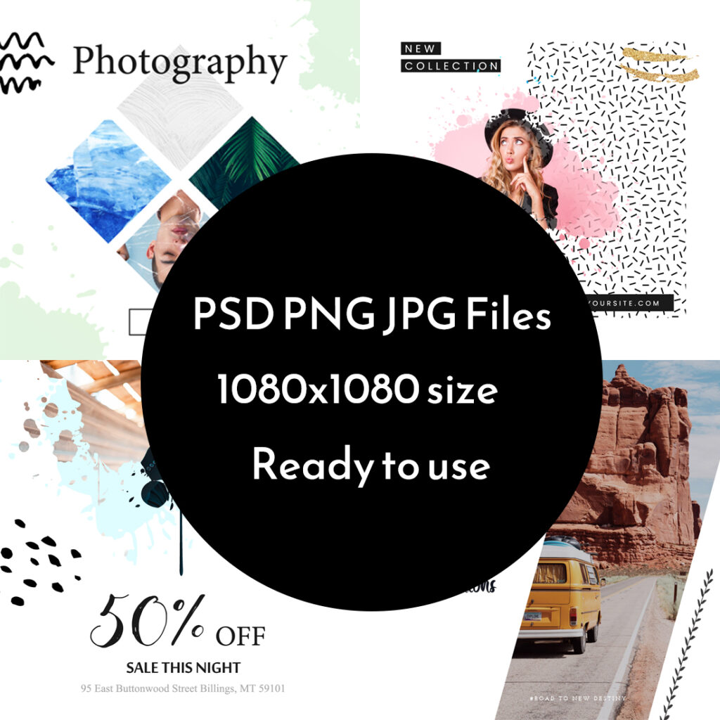 140 Full Bundle Instagram Templates - MasterBundles