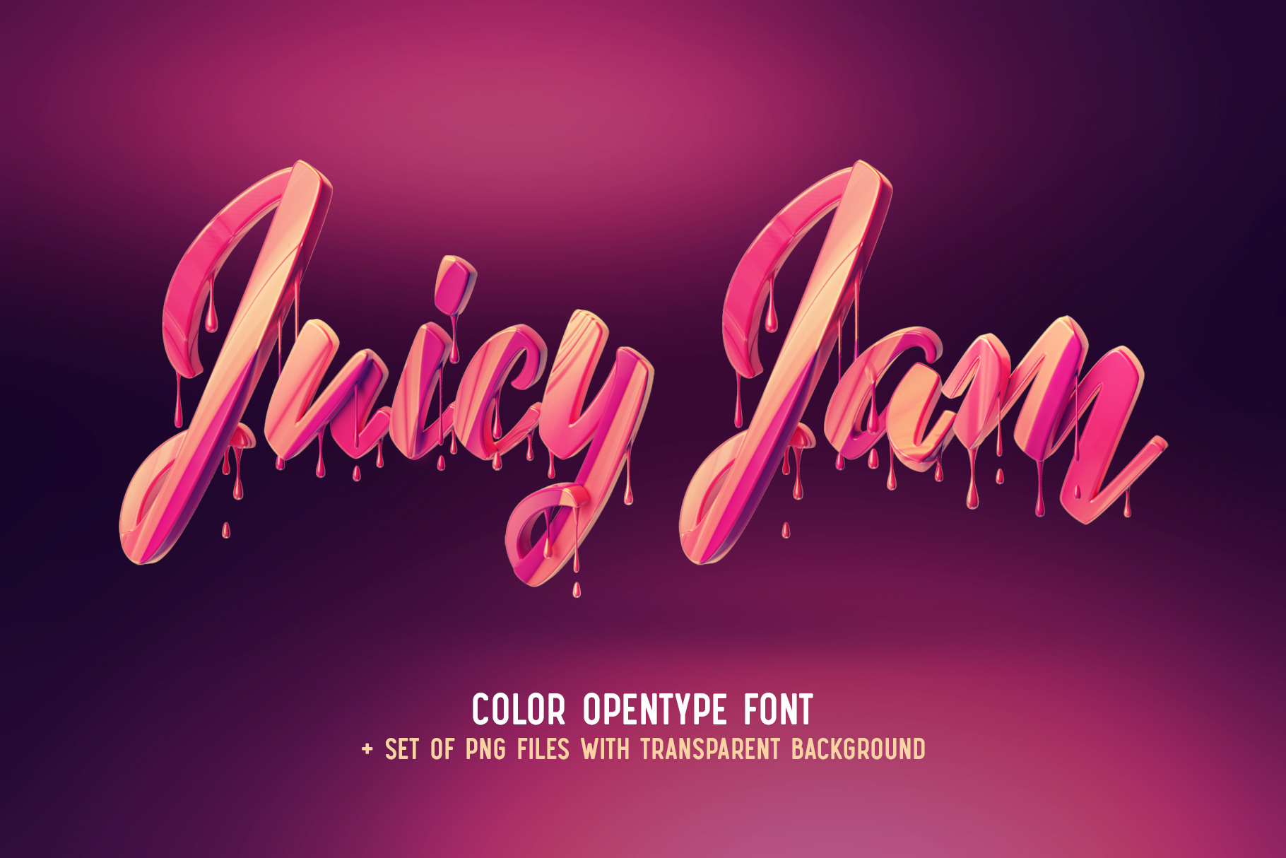 Juicy Jam – Color Bitmap Font - MasterBundles