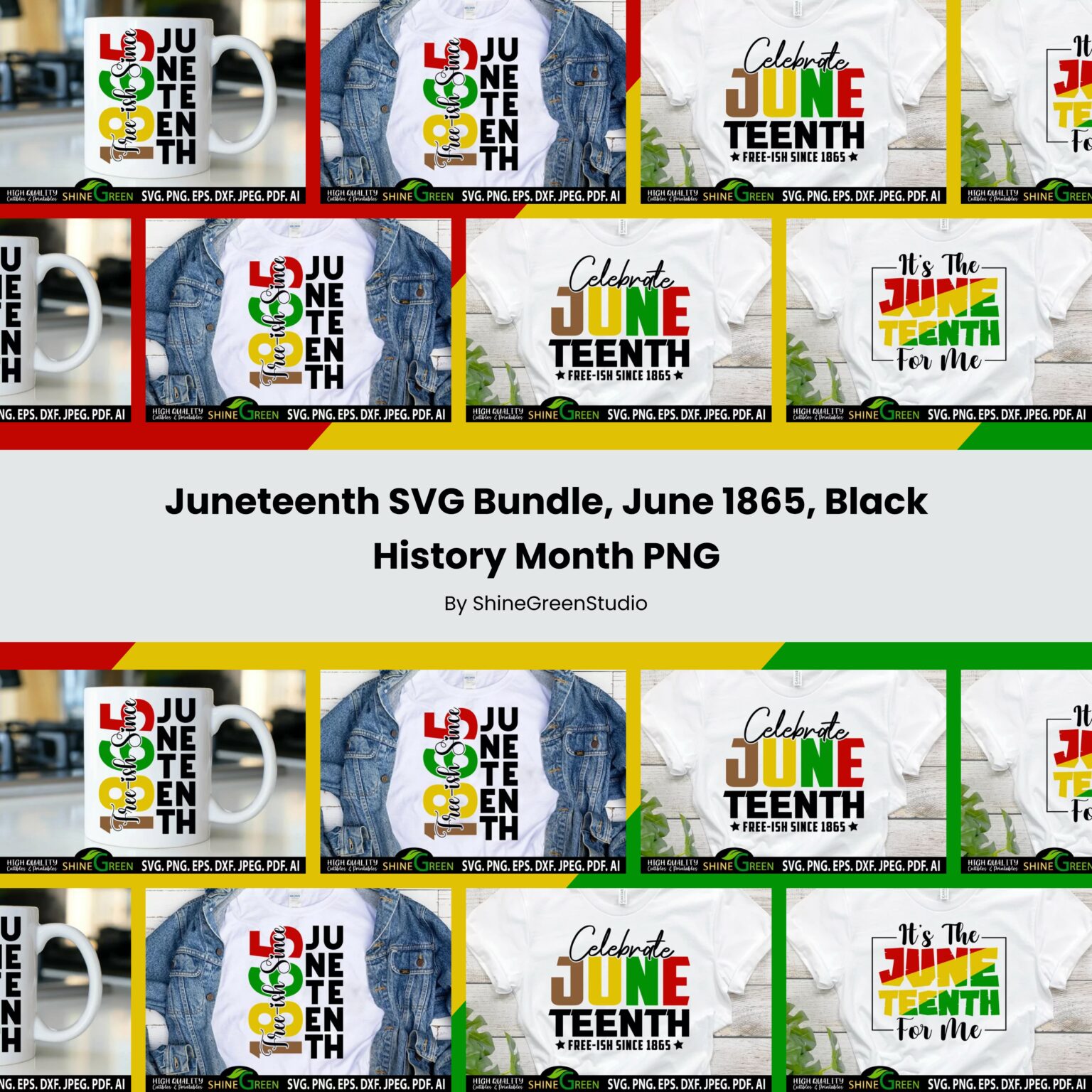 Juneteenth SVG Bundle, June 1865, Black History Month PNG – MasterBundles