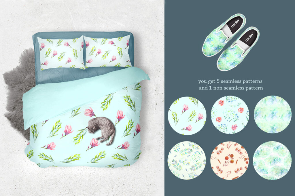 Spring Story Watercolor set – MasterBundles