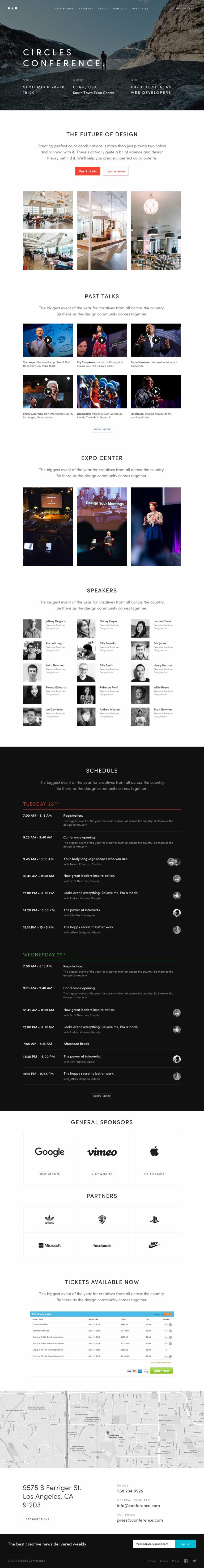 Conference, Event Website Template – MasterBundles