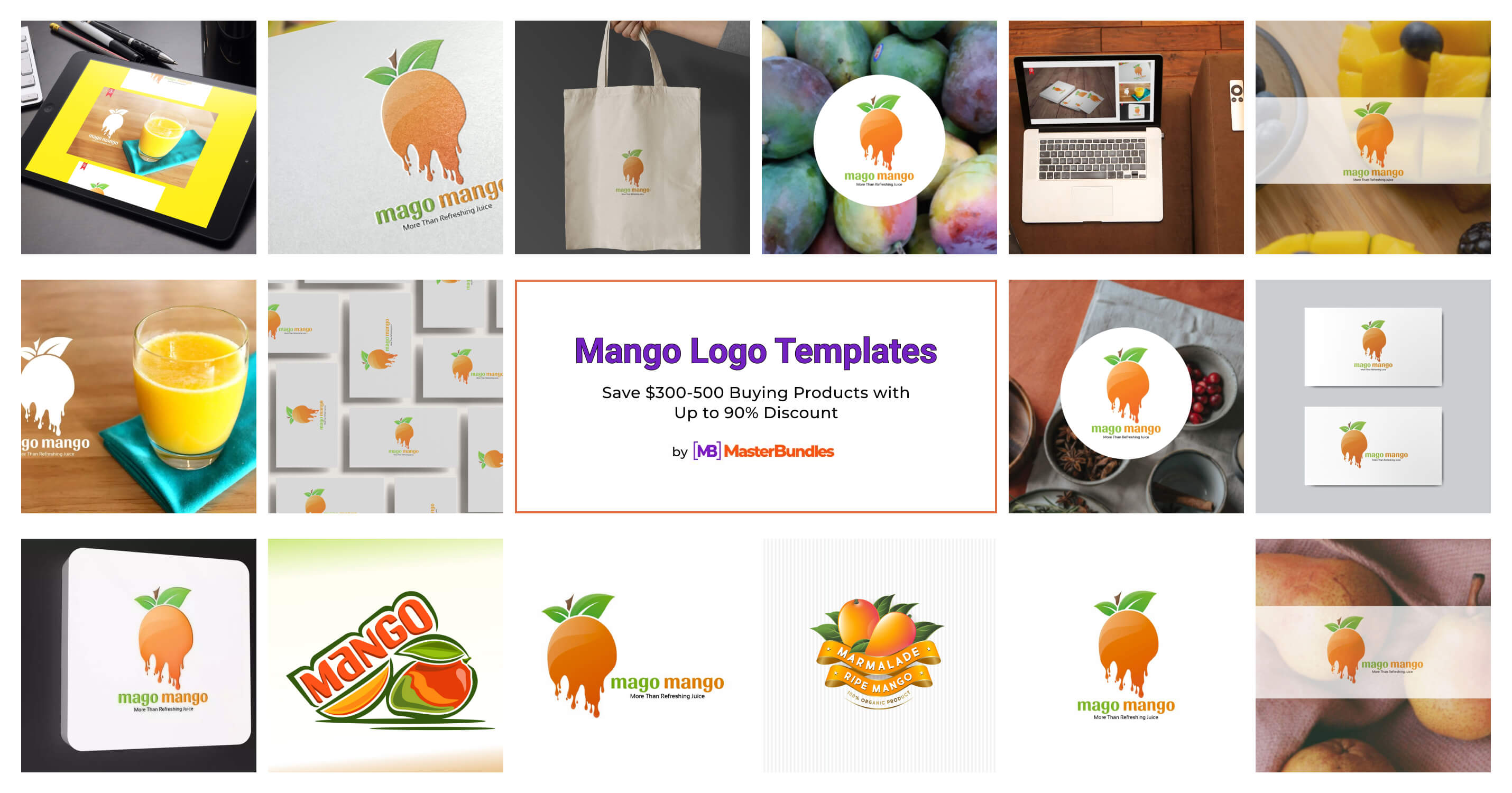 53+ Mango Logo Designs for 2025 - MasterBundles