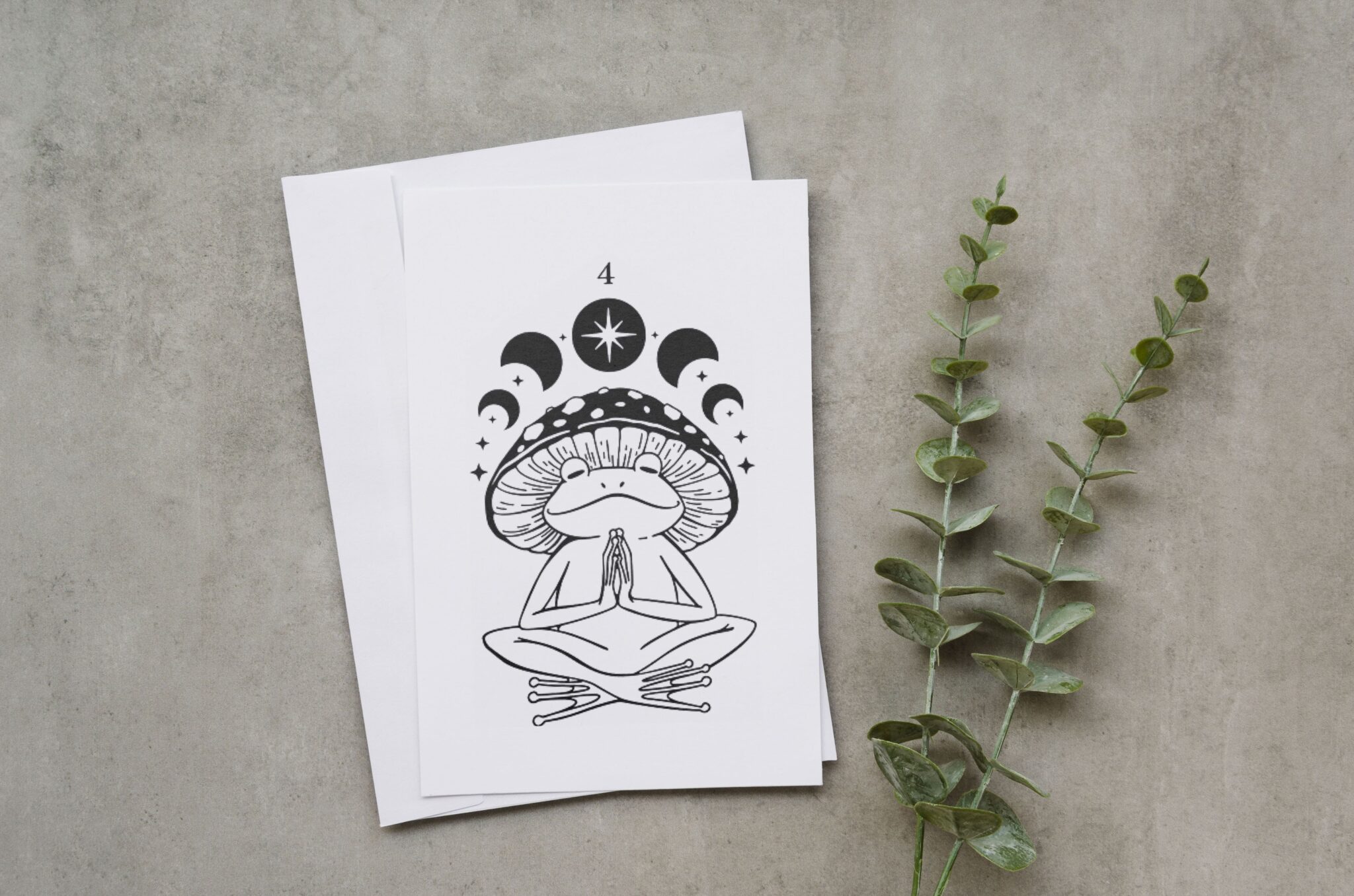 Meditating Celestial Frog, Magic Mushroom frog SVG PNG – MasterBundles