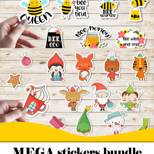 MEGA Stickers Bundle. Printable and digital. | MasterBundles