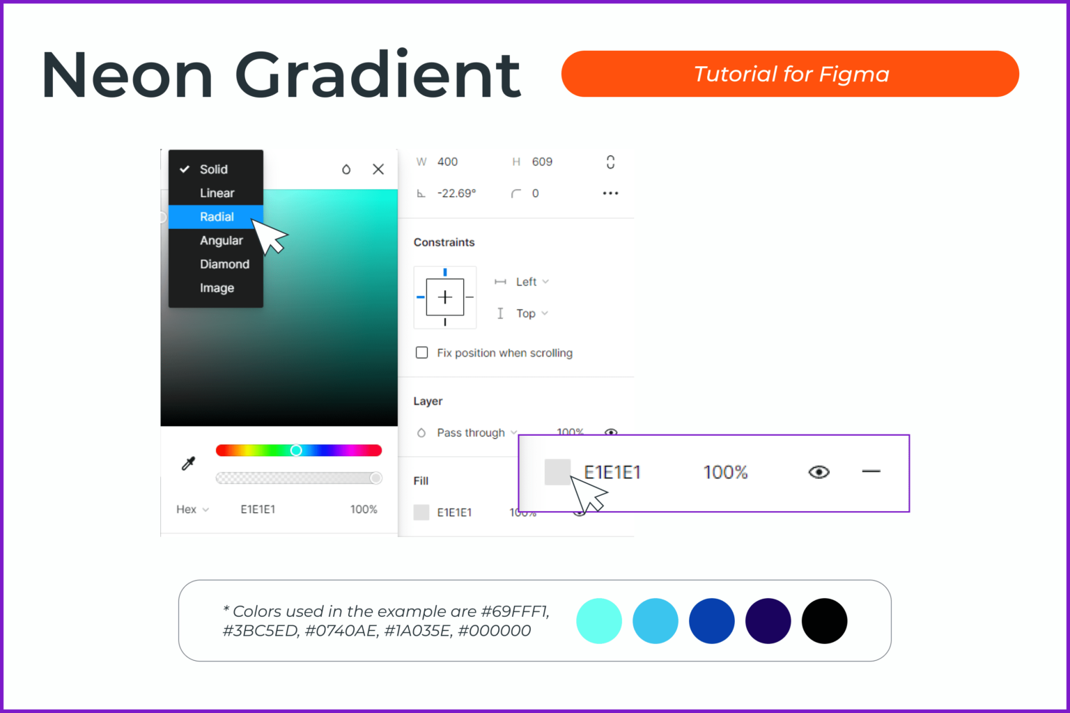 Neon & Space Gradients: Step-by-Step Tutorial in Figma