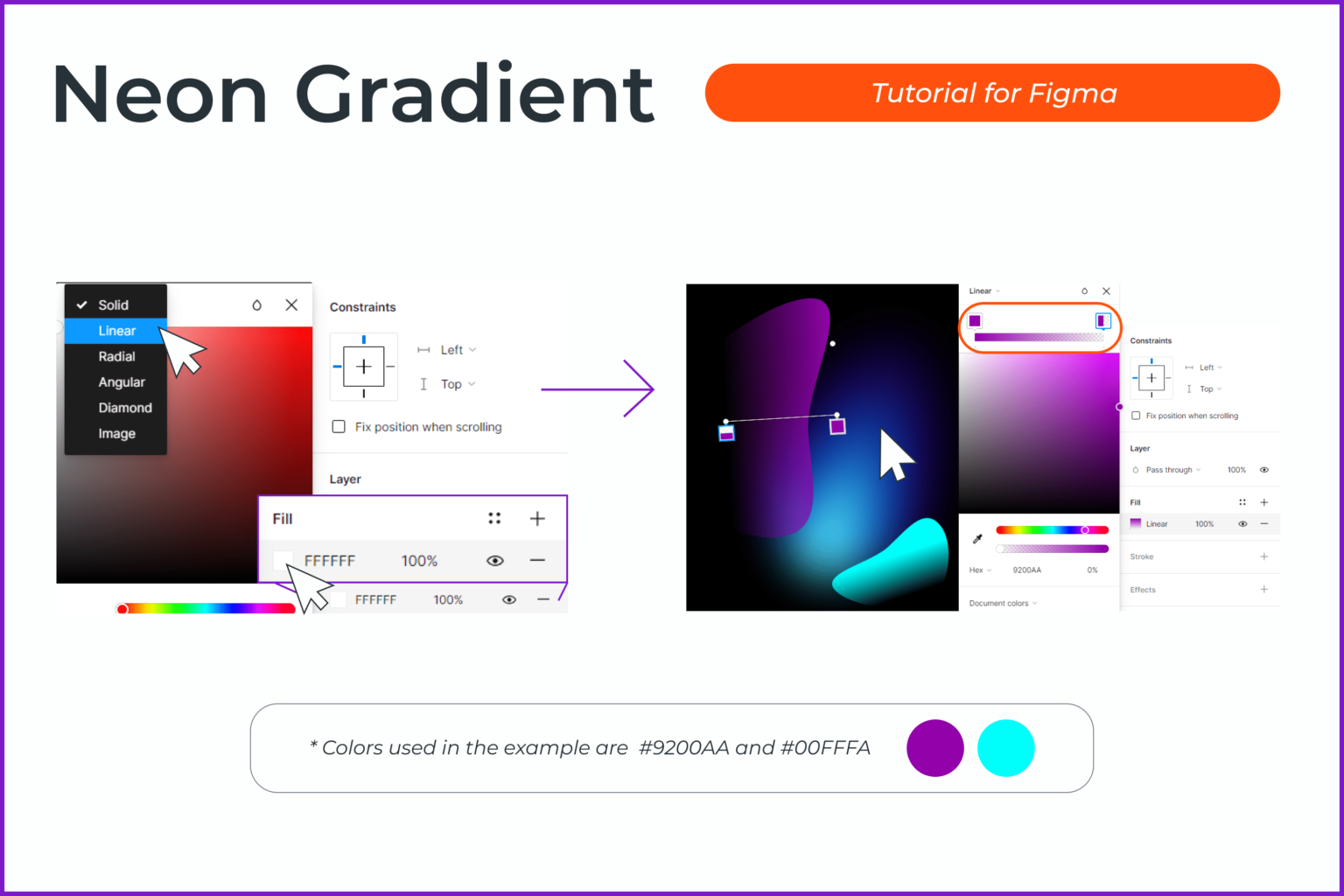 Neon & Space Gradients: Step-by-Step Tutorial in Figma