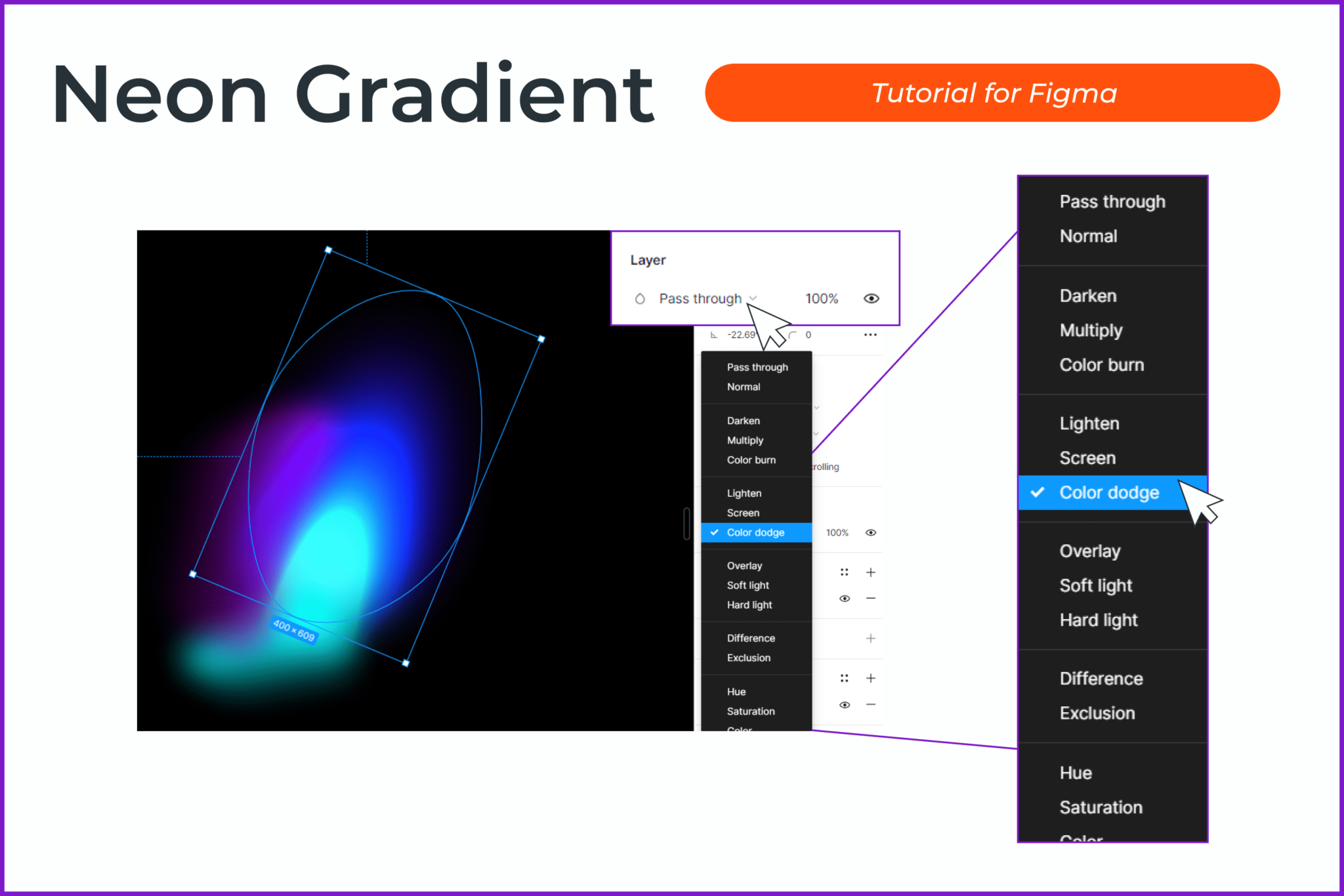 Neon & Space Gradients: Step-by-Step Tutorial in Figma