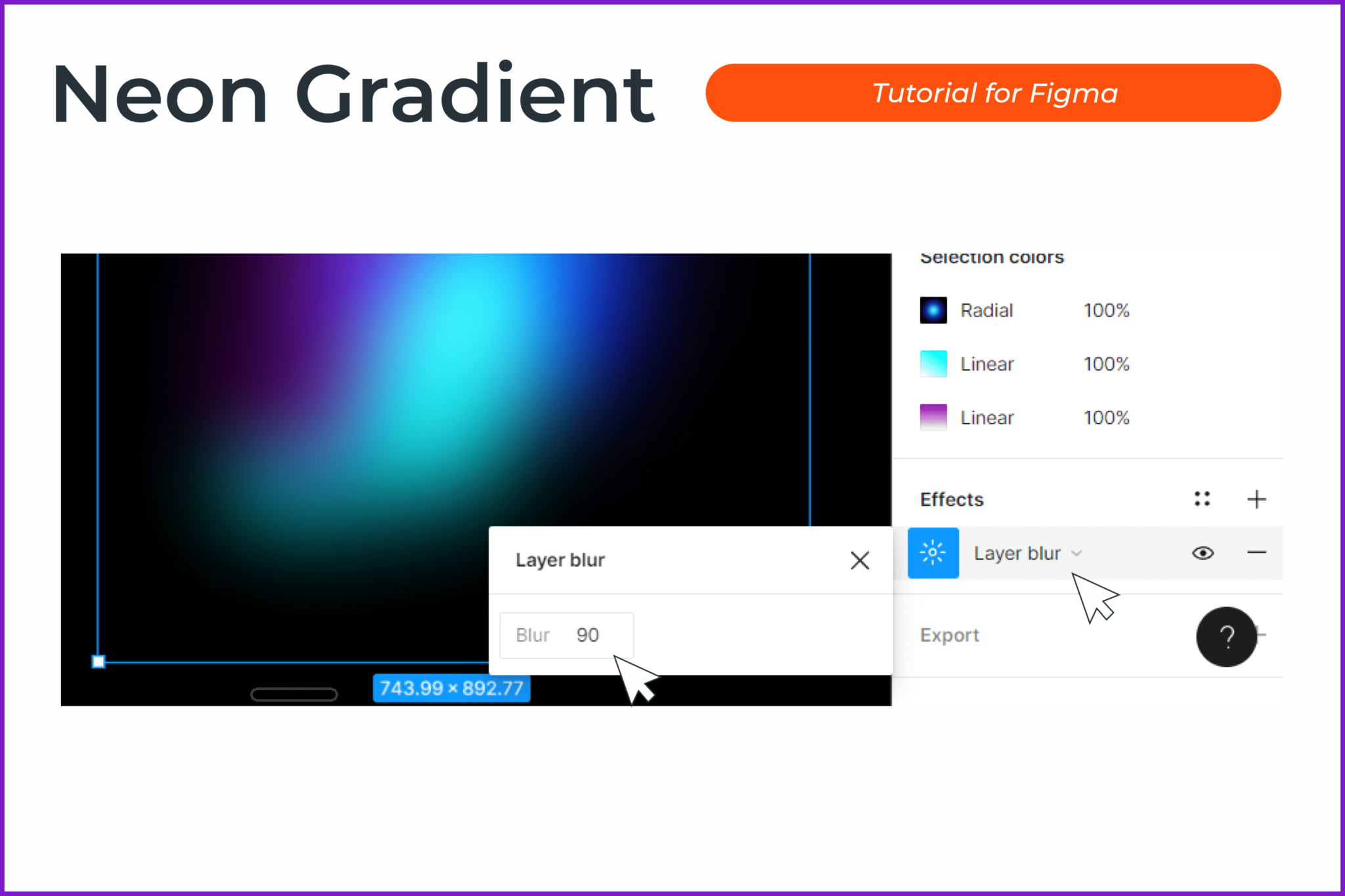 Neon & Space Gradients: Step-by-Step Tutorial in Figma
