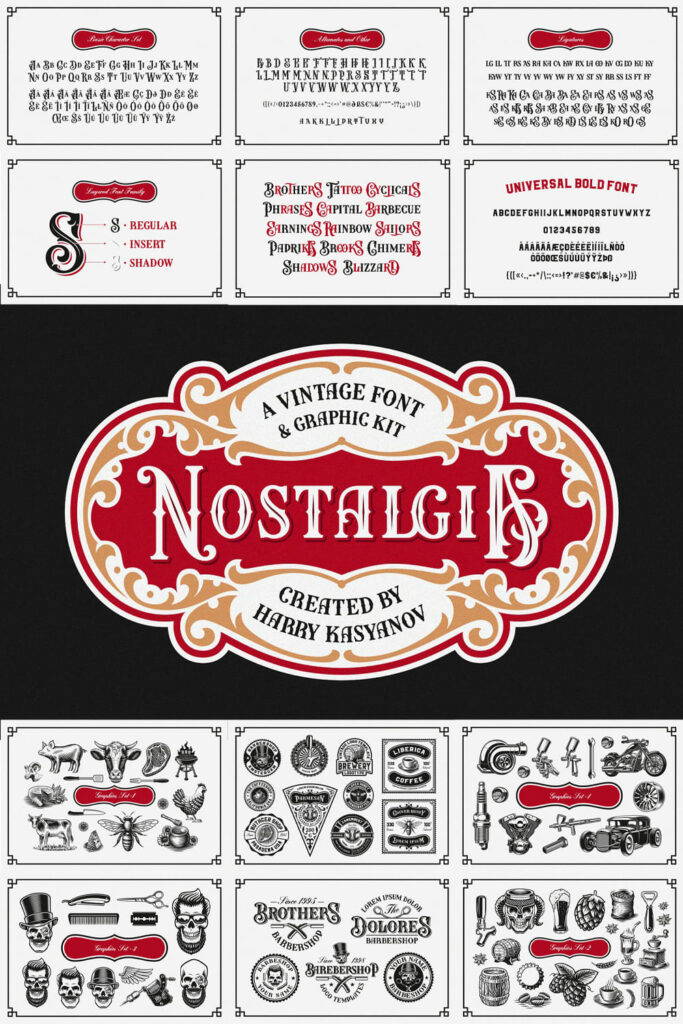 Nostalgia Vintage Font – MasterBundles