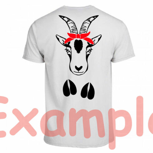 Goat Head whit Bandana Silhouette SVG goats feet Farm Milk 794S ...