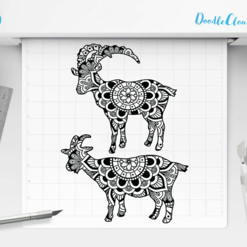 Goat Mandala SVG, Ibex Mandala SVG, Animal Mandala SVG | Master Bundles
