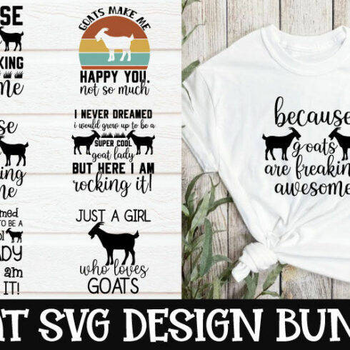Goat SVG Bundle T-shirt Designs for Sale! | Master Bundles