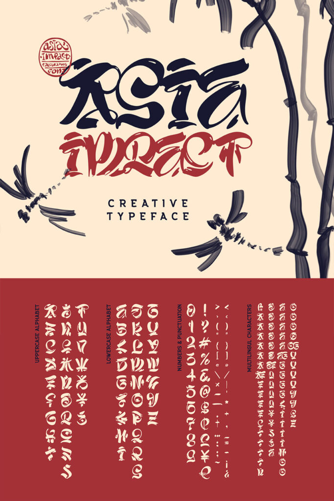 Asia Impact font - MasterBundles