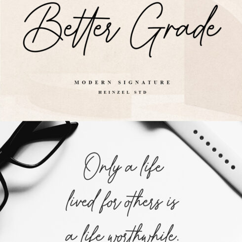 Better Grade - Modern Signature Font | MasterBundles