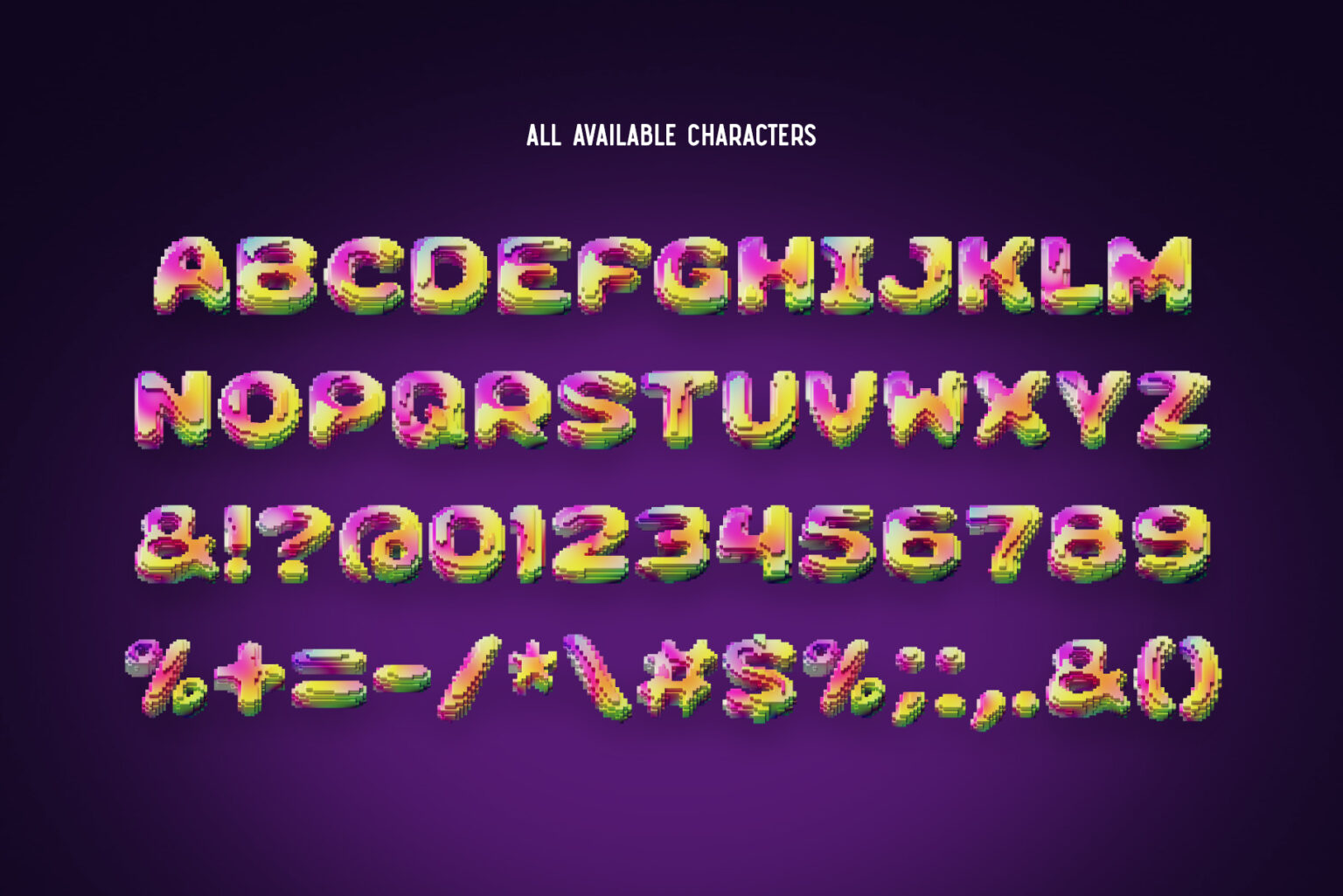 Pixcraft – Color Bitmap Font. - MasterBundles
