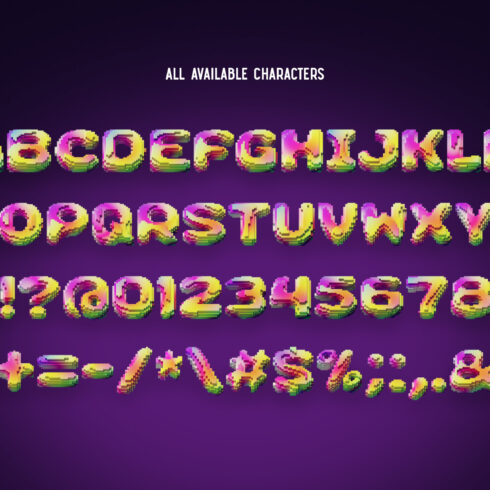 Pixcraft – Color Bitmap Font. | MasterBundles