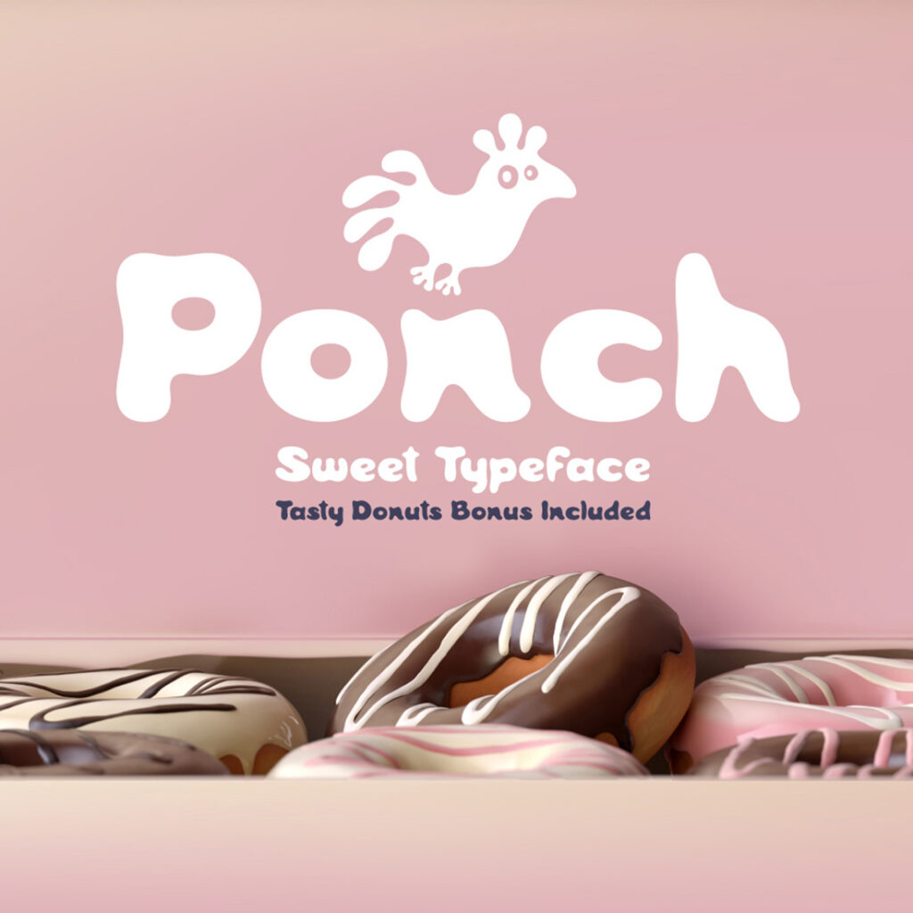 Ponch font and graphics - MasterBundles