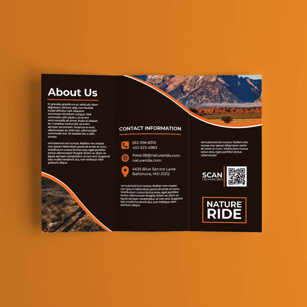 Corporate Tri Fold Brochure - (Nature - Mountain - Corporate) - only 3 ...