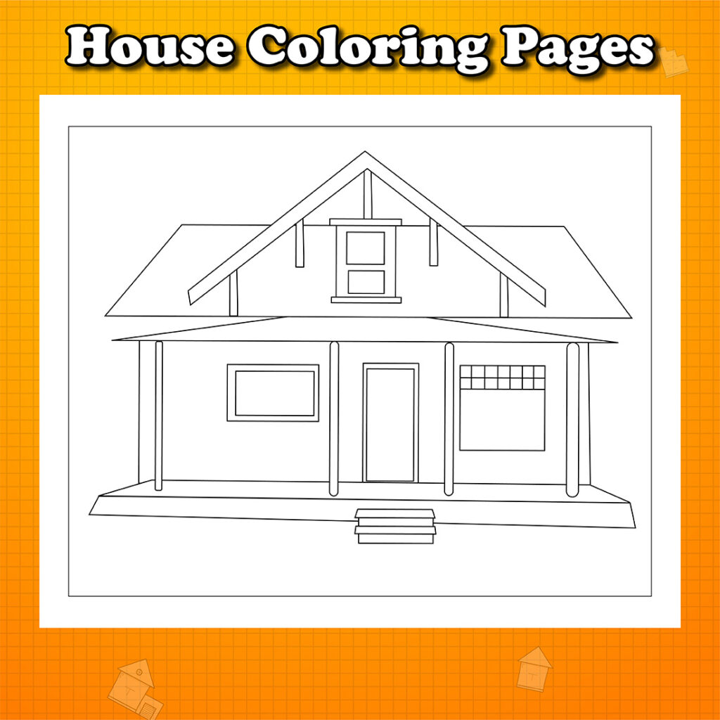 House Coloring Pages - MasterBundles