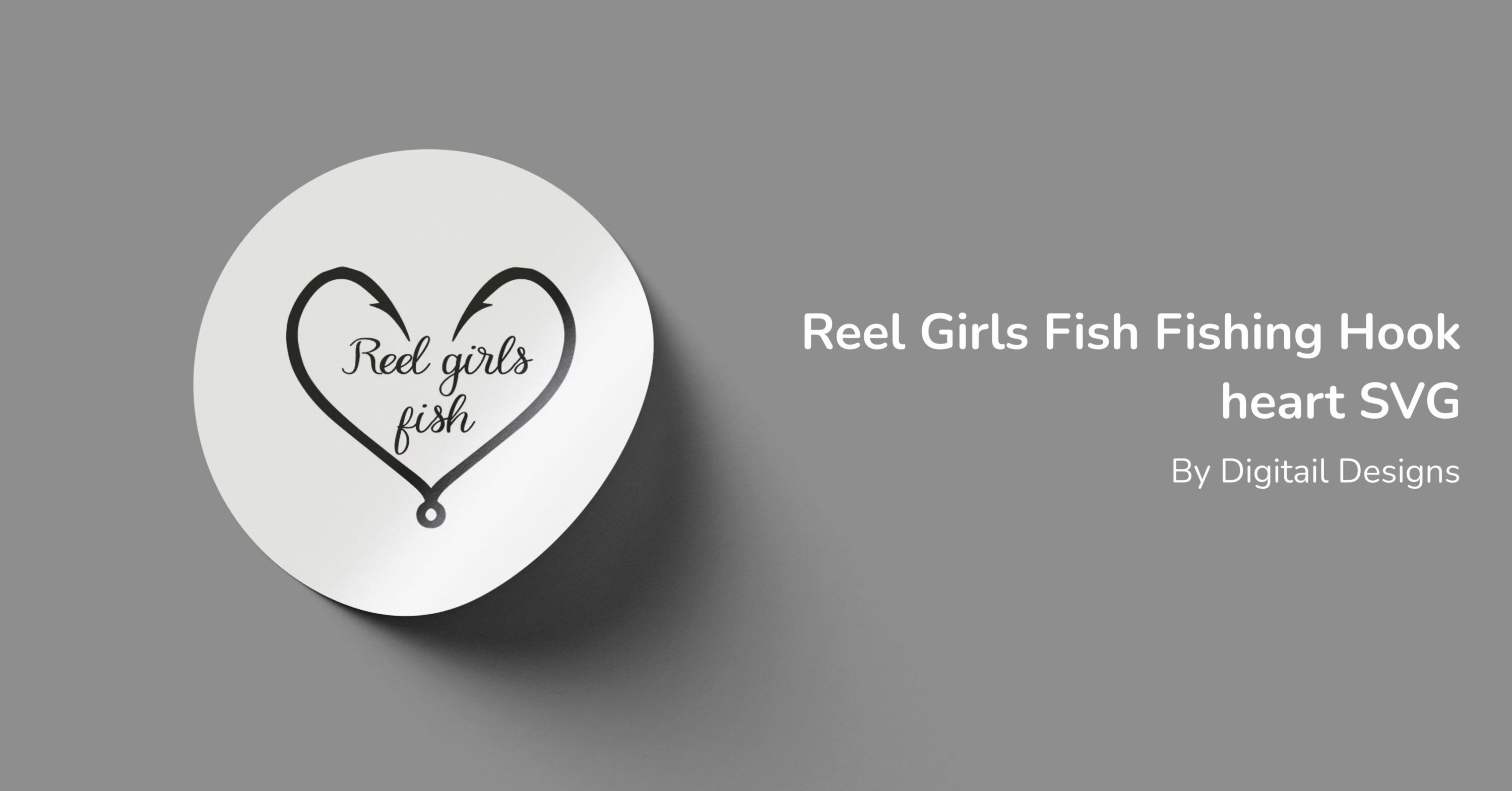 Reel Girls Fish Fishing Hook Heart SVG – MasterBundles