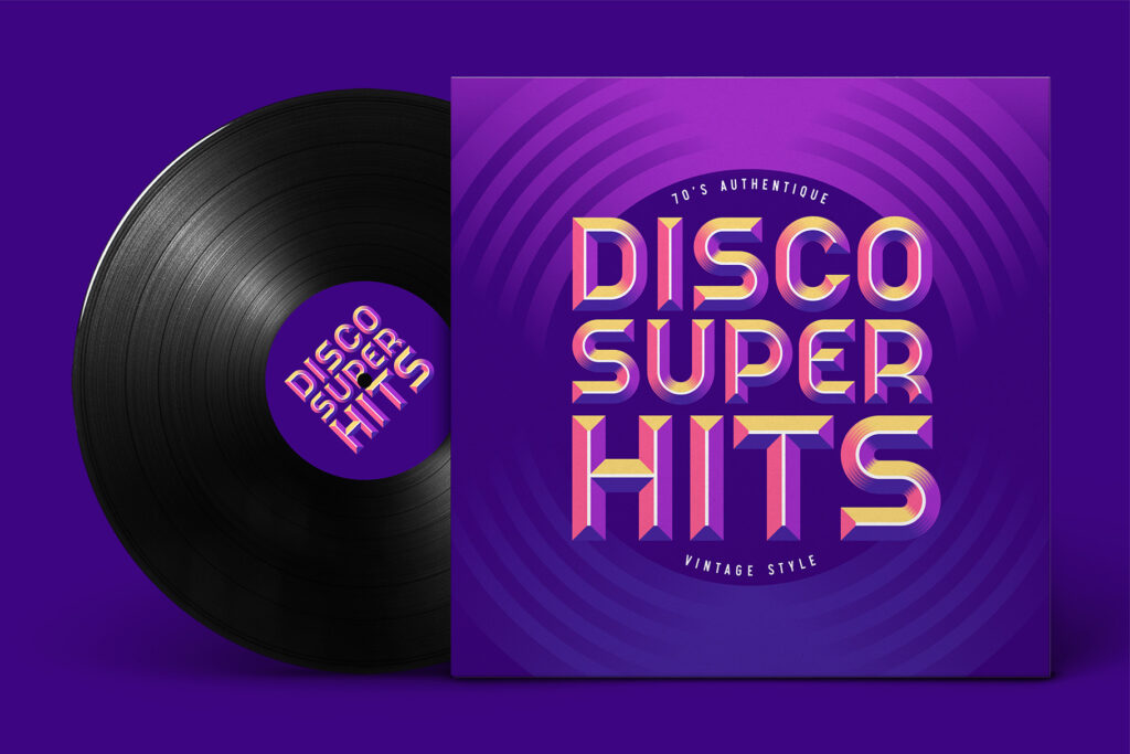 Record Label - Color Vector Font - MasterBundles