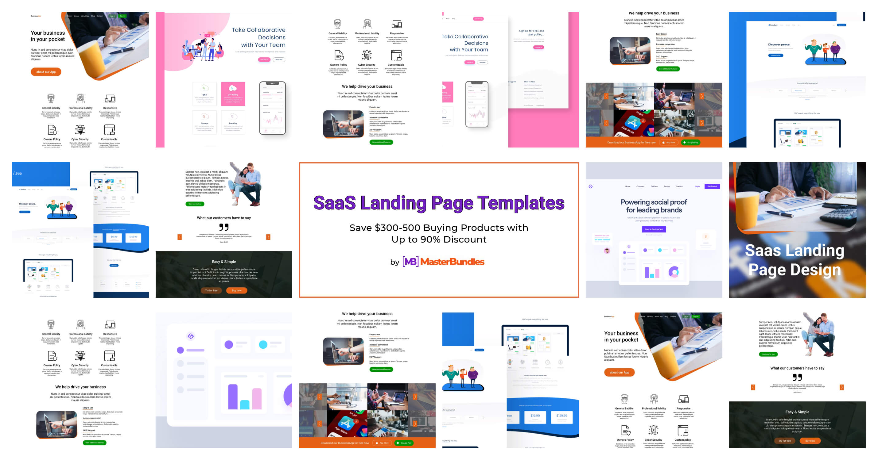 28+ SaaS Landing Page Templates 2025 - MasterBundles