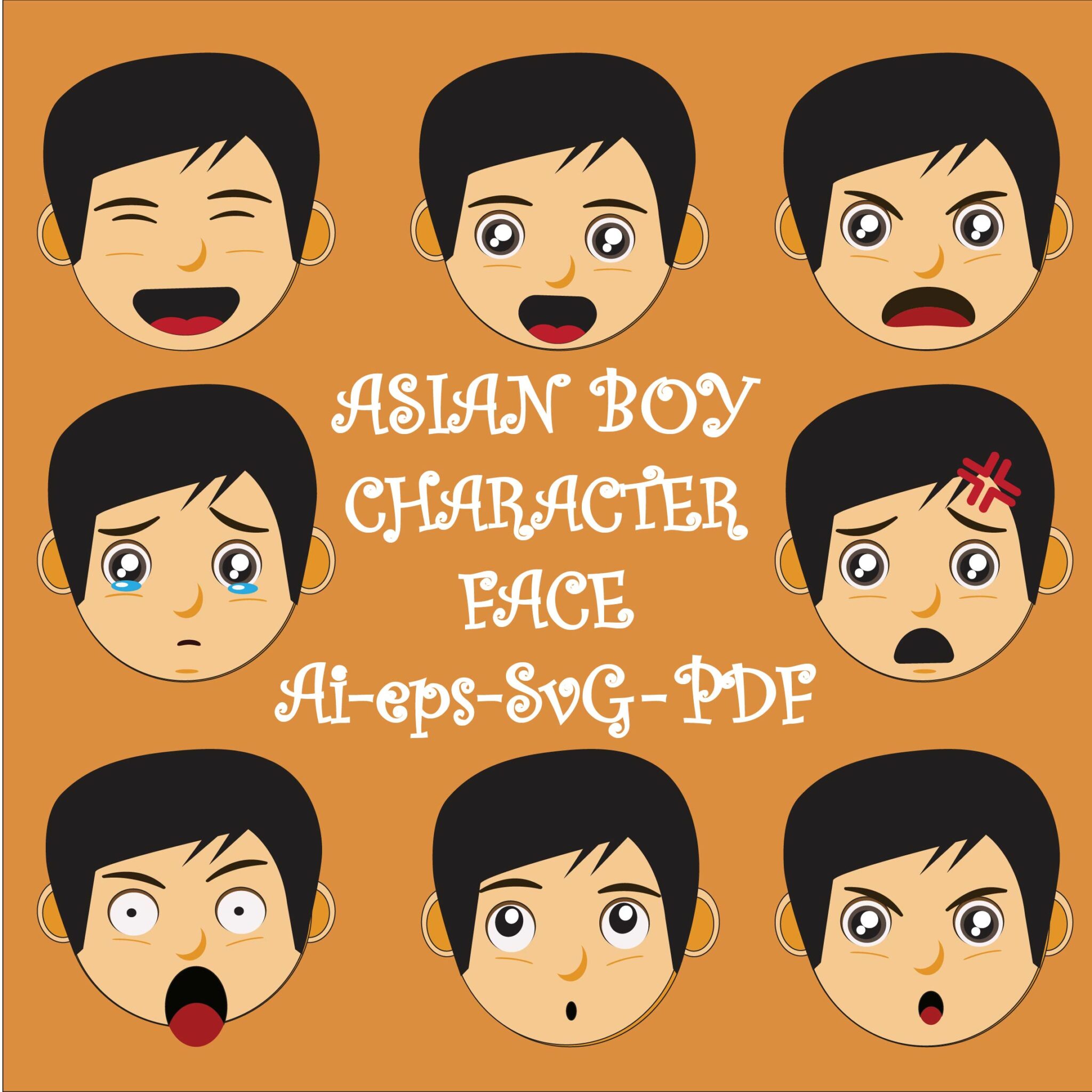 17 Man Emoticon Or Stickers Character Collection – MasterBundles