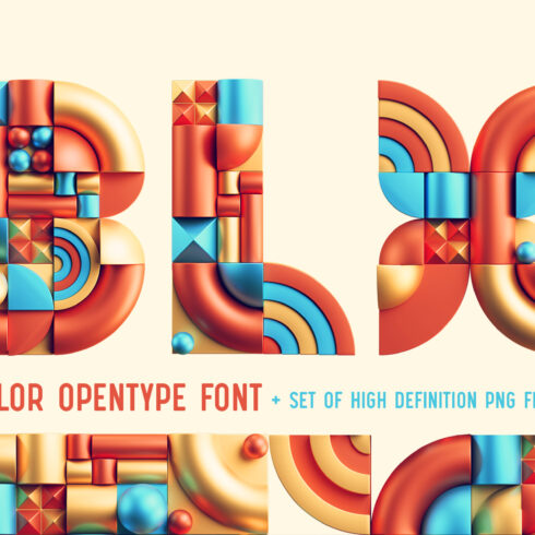 BLX - Color Bitmap Font | MasterBundles