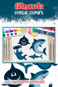 Shark Digital Clipart – MasterBundles