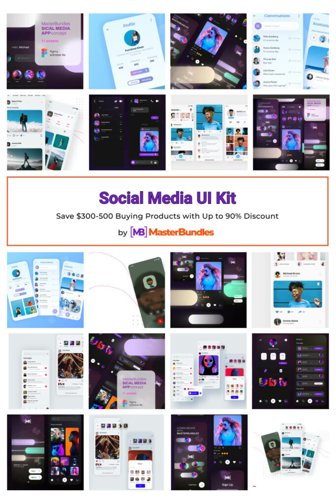3+ Best Social Media UI Kit (2022) - MasterBundles