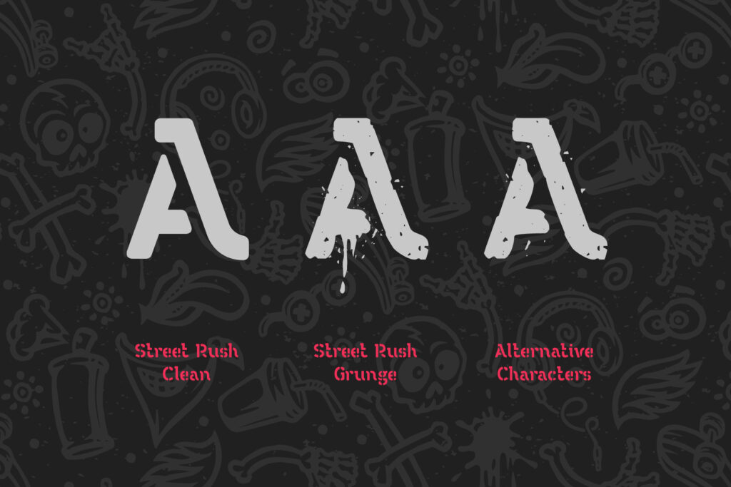 Street Rush font & graphics - MasterBundles