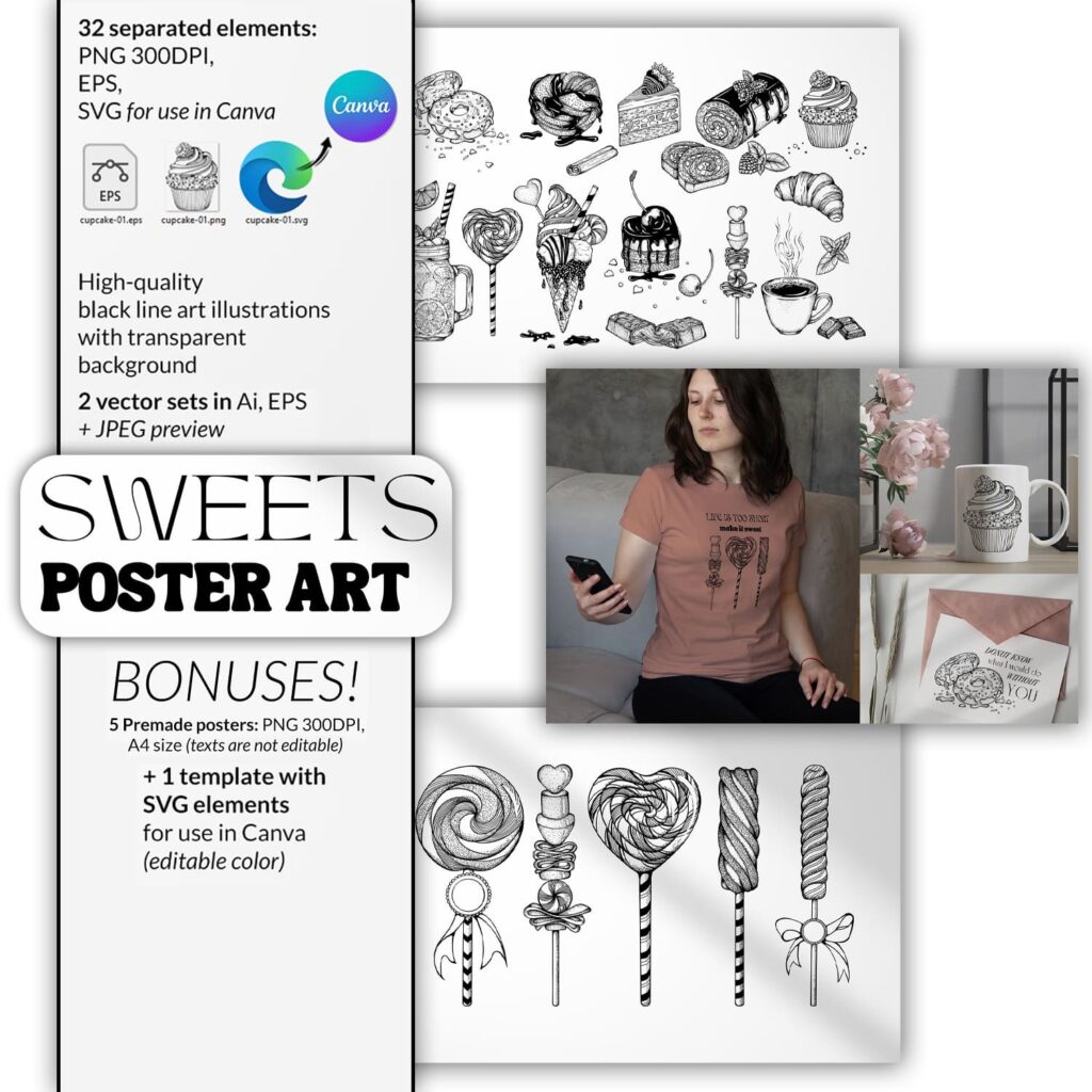 Sweets for Poster Art – MasterBundles
