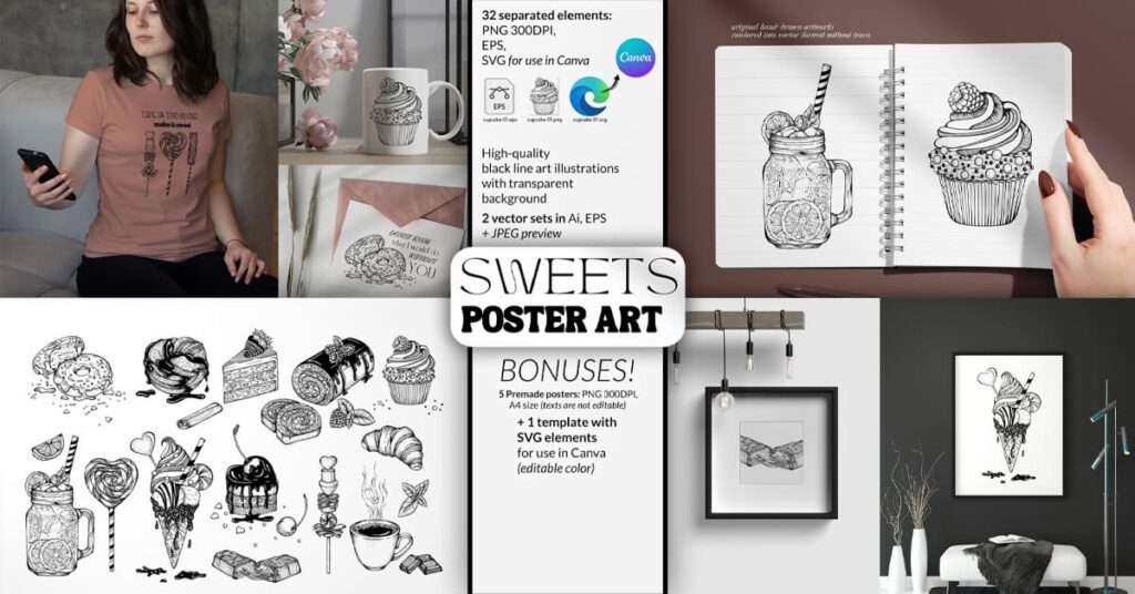 Sweets for Poster Art – MasterBundles