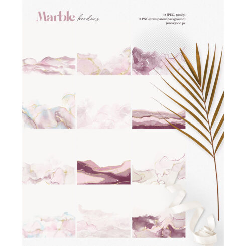 Marble textures, backgrounds and borders - MasterBundles