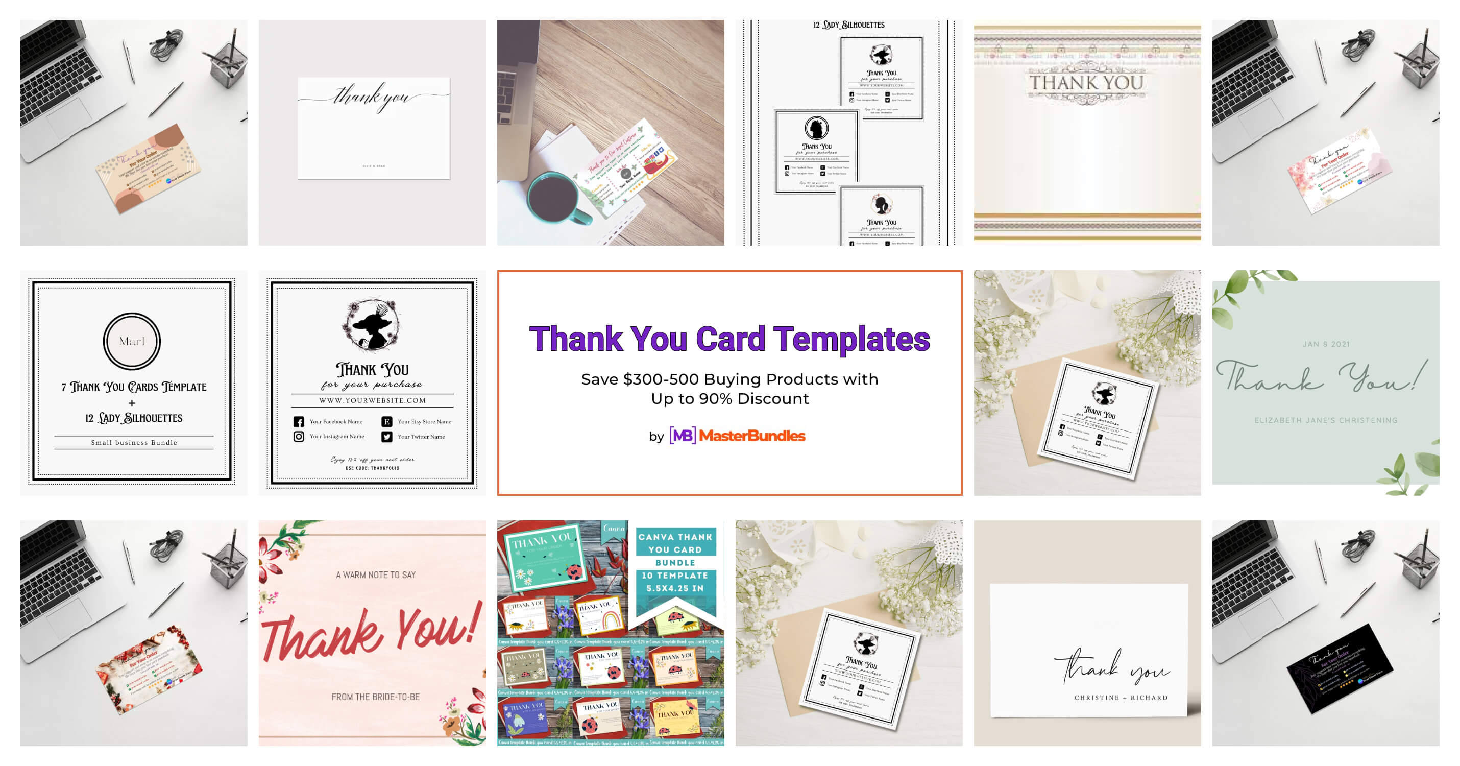 4+ Thank You Card Templates for 2025 - MasterBundles