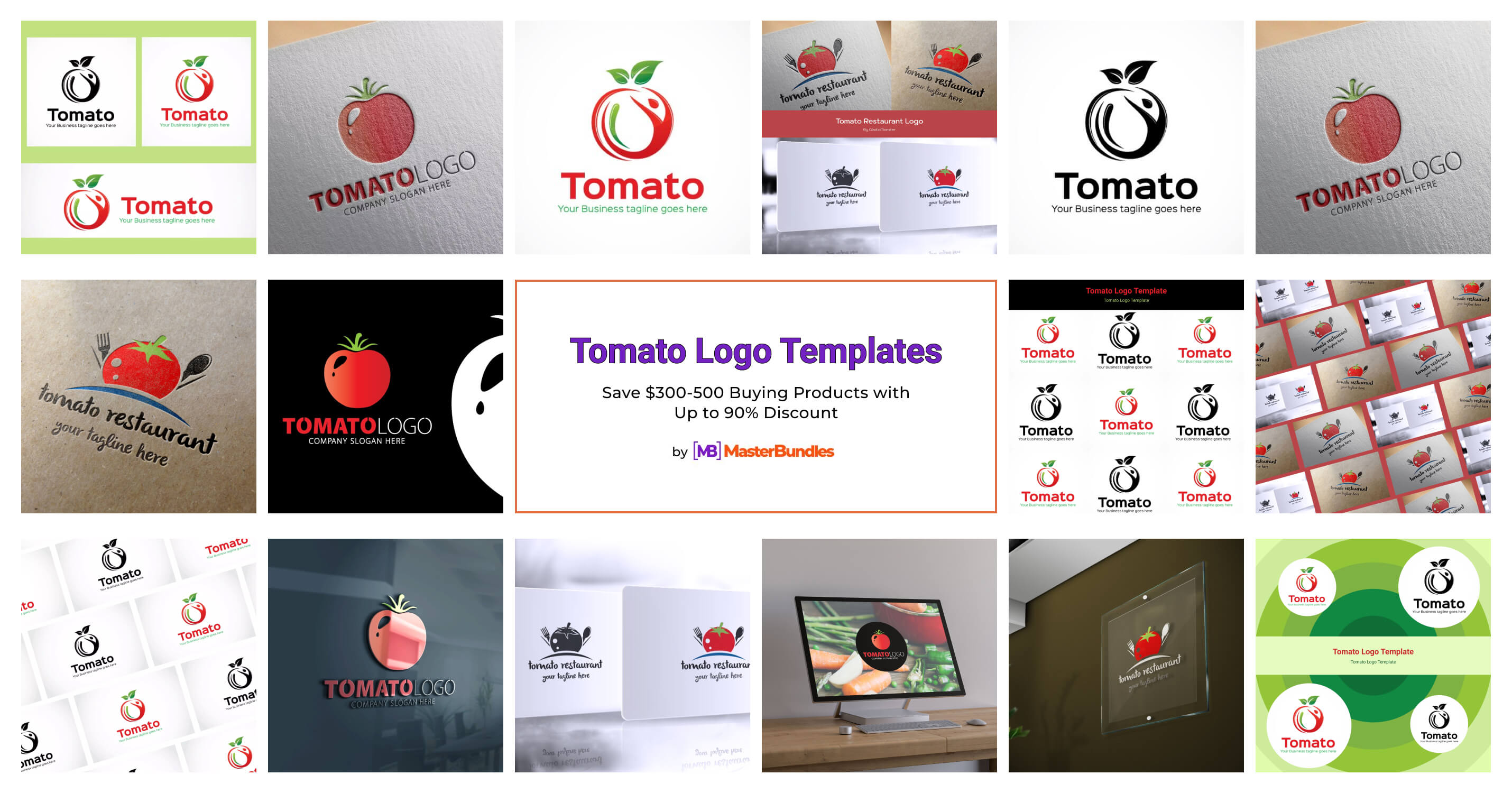 Tomato Tomato Logo 25+ Tomato Logo Designs For 2025 MasterBundles